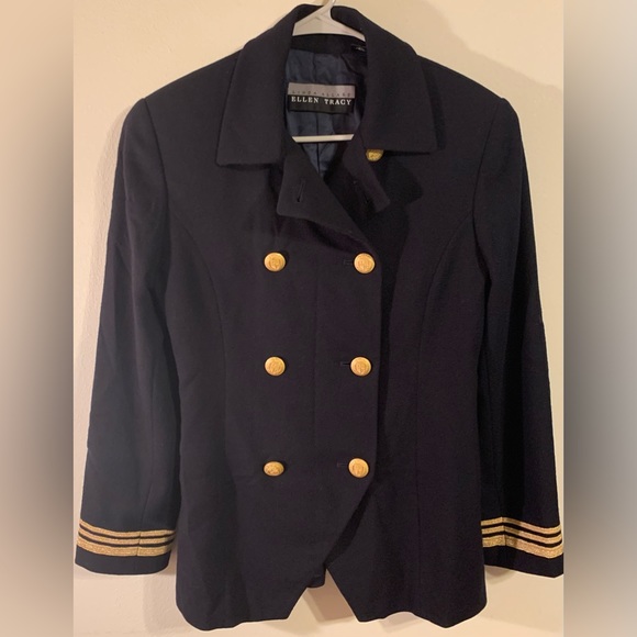 Linda Allred/Ellen Tracy | Jackets & Coats | Trendy Military Linda ...